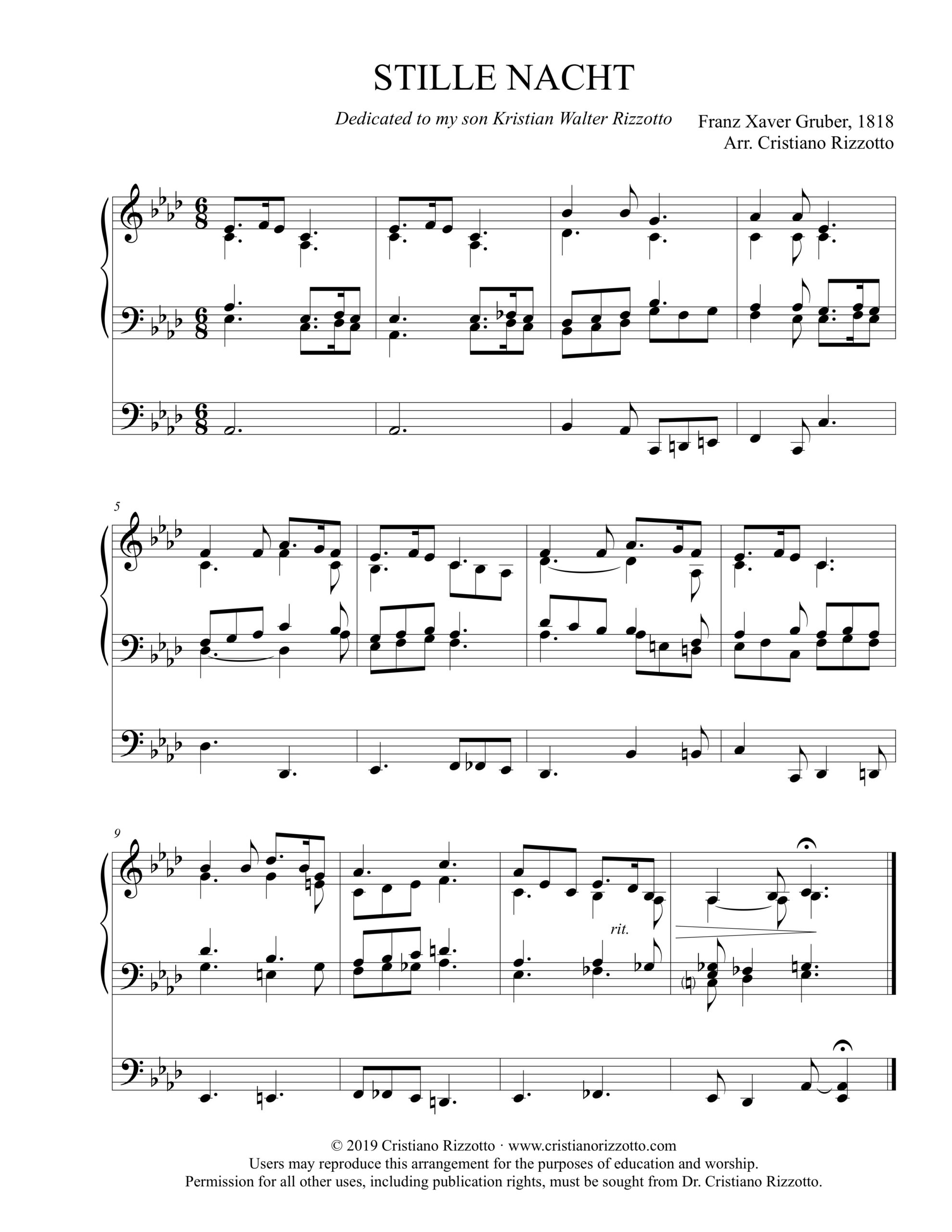 STILLE NACHT - Dr. Kristina Rizzotto